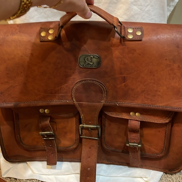 cuero | Other | Vintage Cuero Laptop Briefcase Fullgrain Leather ...